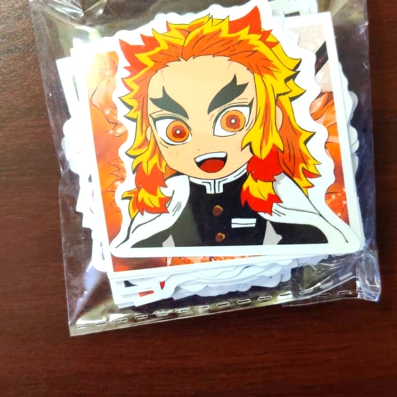 No Brand | Accessories | Rengoku Demon Slayer 5 Pcs Sticker Set | Poshmark